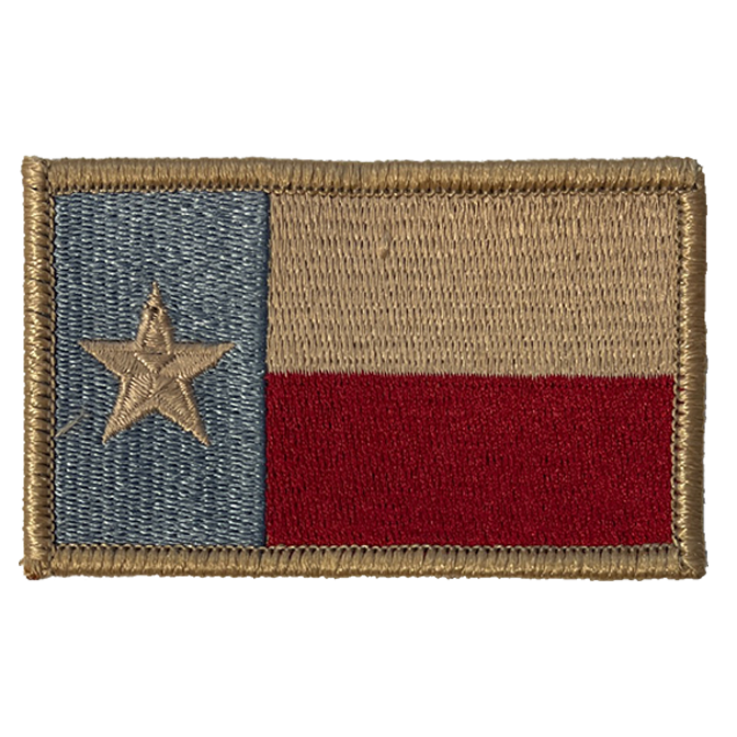 Texas Flag Patch - Subdued Tan
