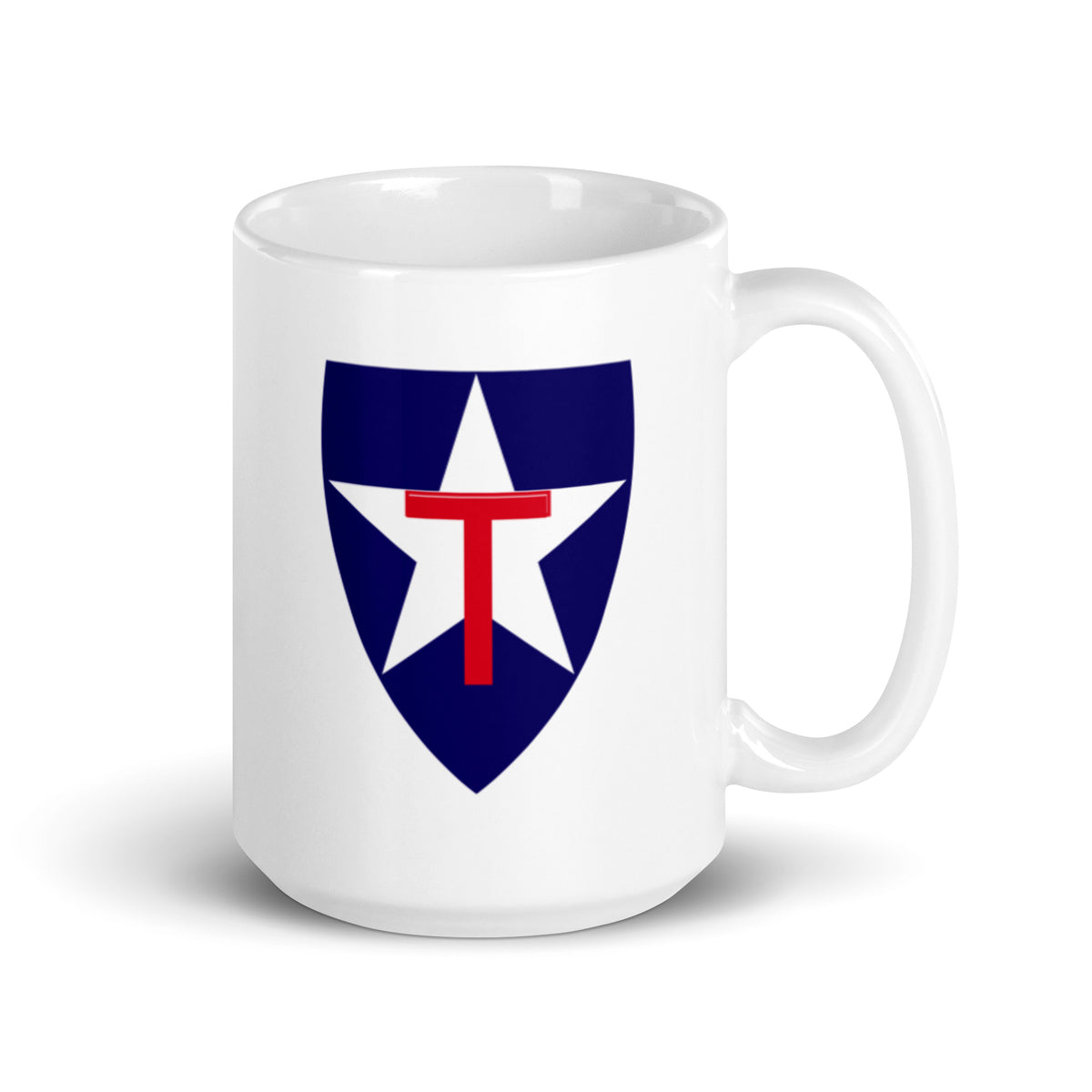 White Texas State Guard Coffee Mug